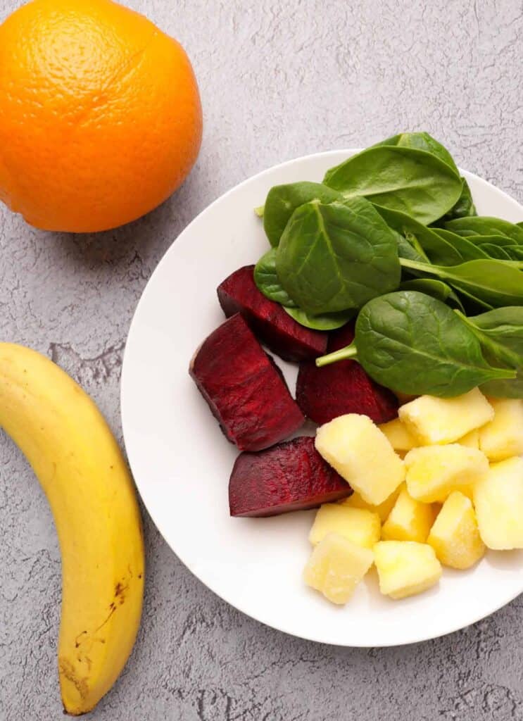 Pineapple Beet Smoothie - Three Little Chickpeas