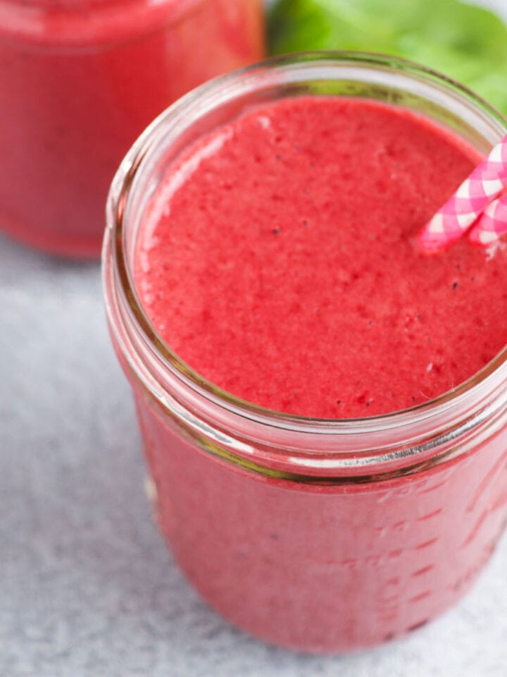 Beet Spinach Smoothie - Three Little Chickpeas