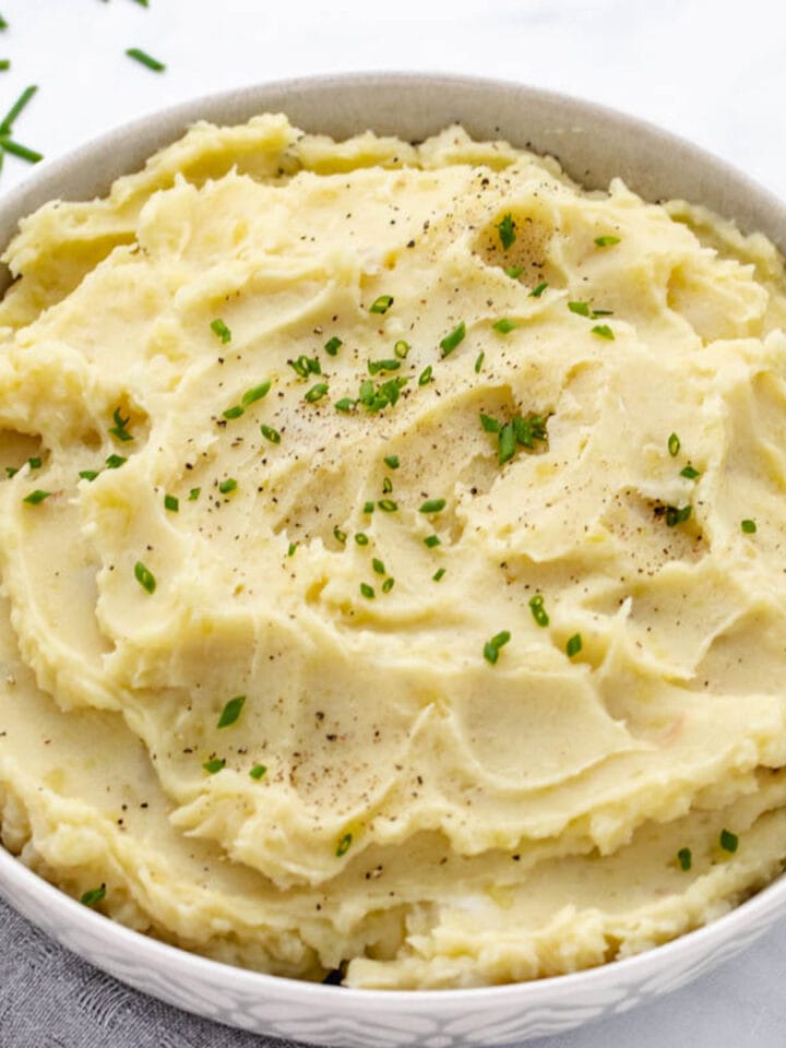 Roasted Garlic Mashed Potatoes with Coconut Milk - Three Little Chickpeas