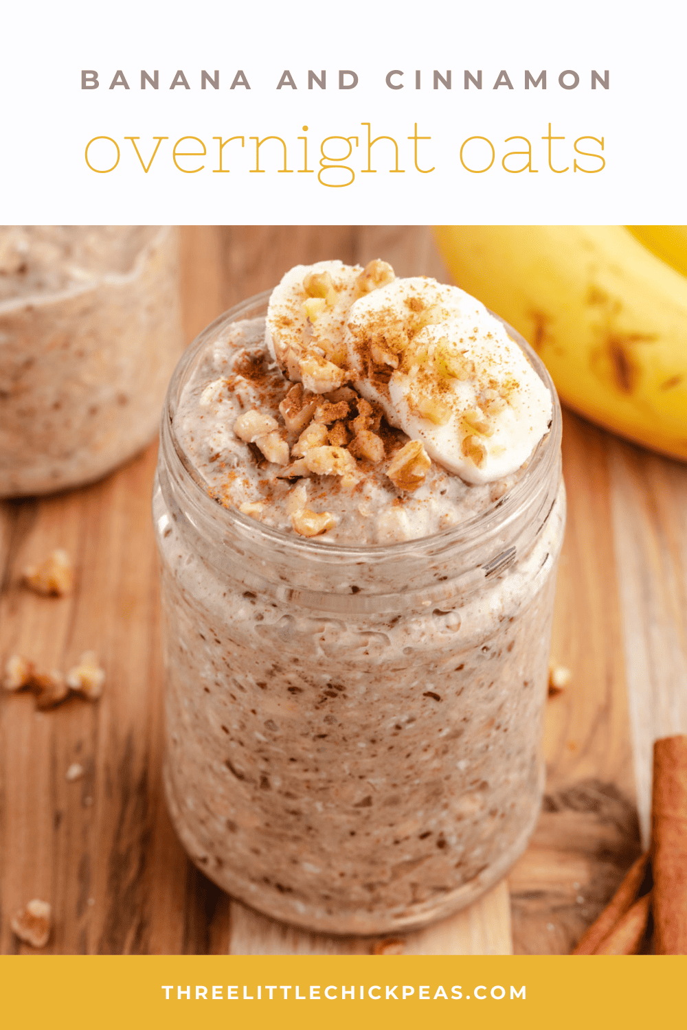 Overnight Oats with PB2 - Three Little Chickpeas
