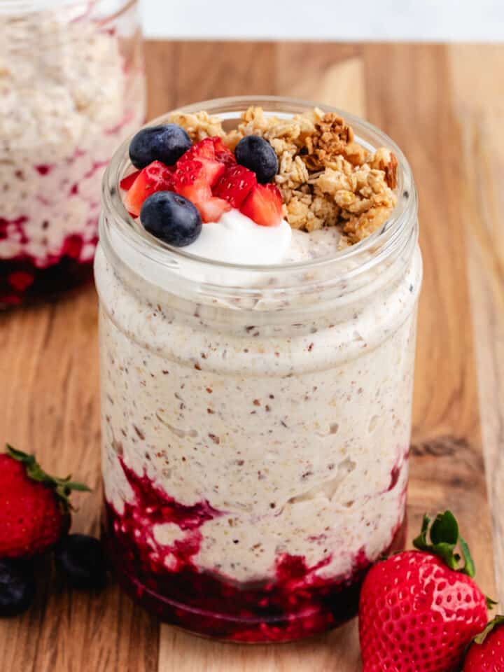 Overnight Oats with PB2 - Three Little Chickpeas