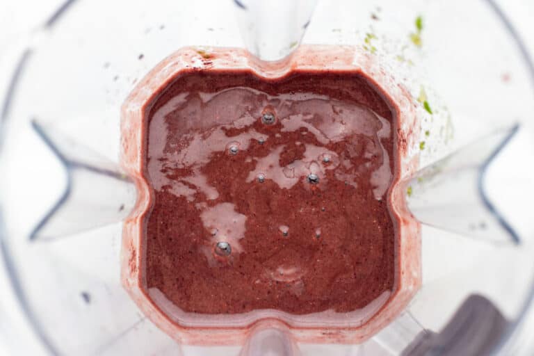 Blueberry and Raspberry Smoothie - Three Little Chickpeas