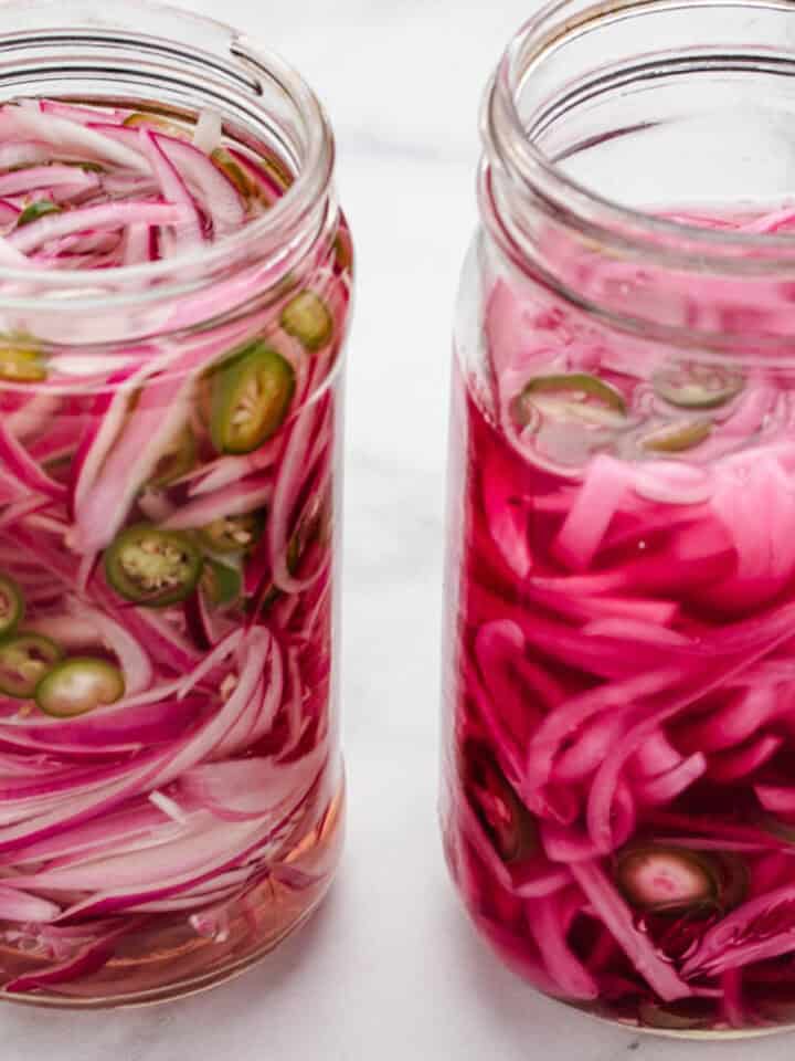 Quick Pickled White Onions - Three Little Chickpeas