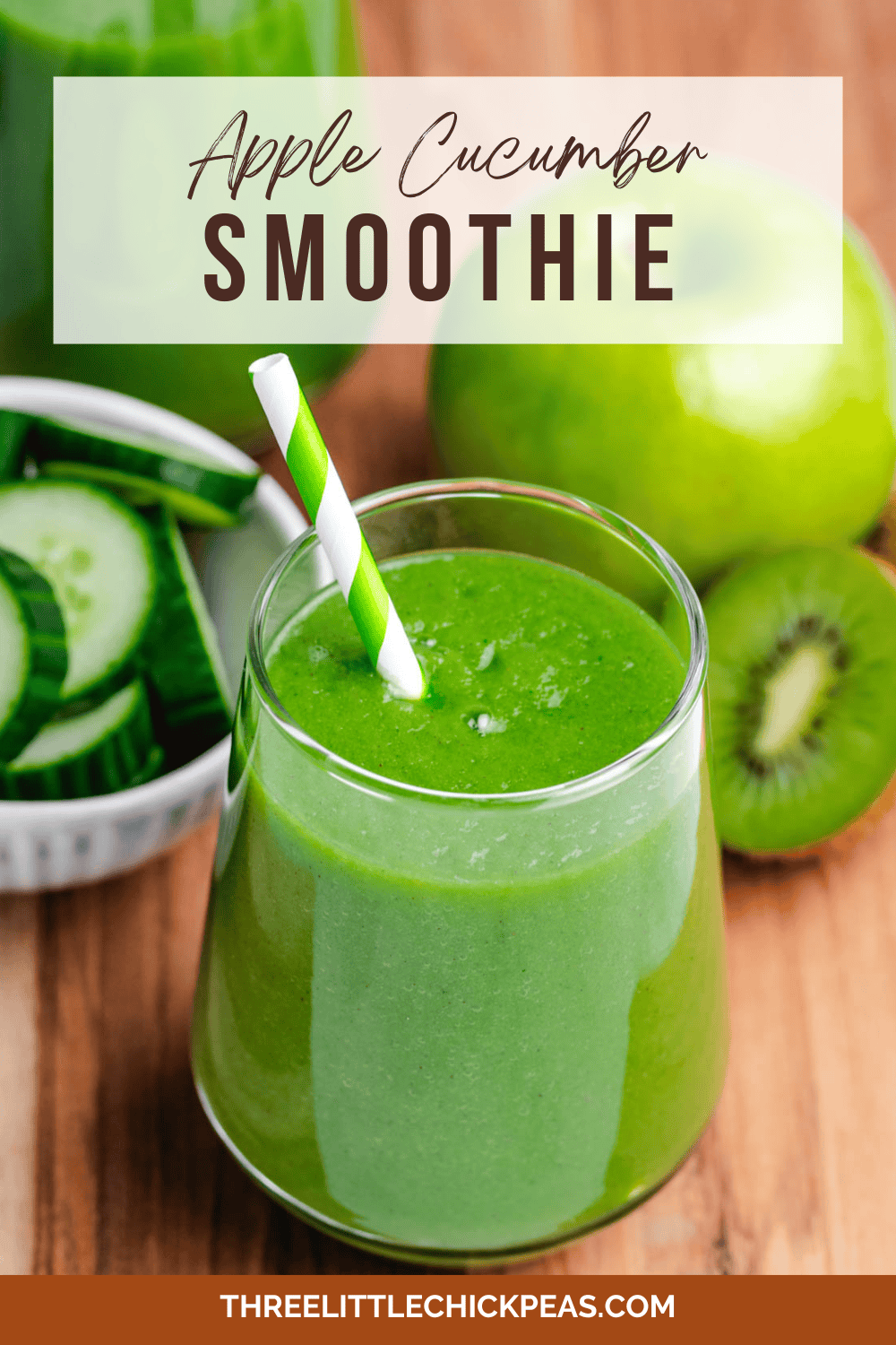 Kiwi Mango Smoothie - Three Little Chickpeas
