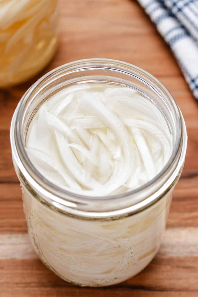 Quick Pickled White Onions - Three Little Chickpeas