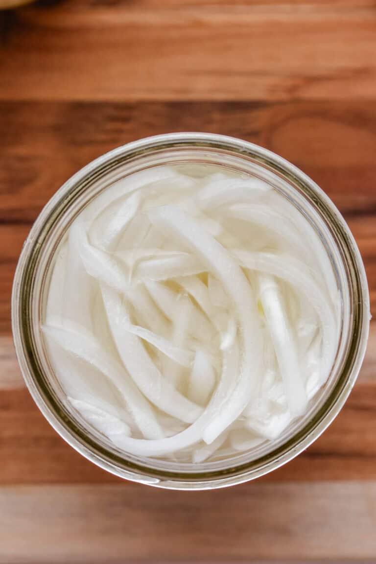 Quick Pickled White Onions - Three Little Chickpeas