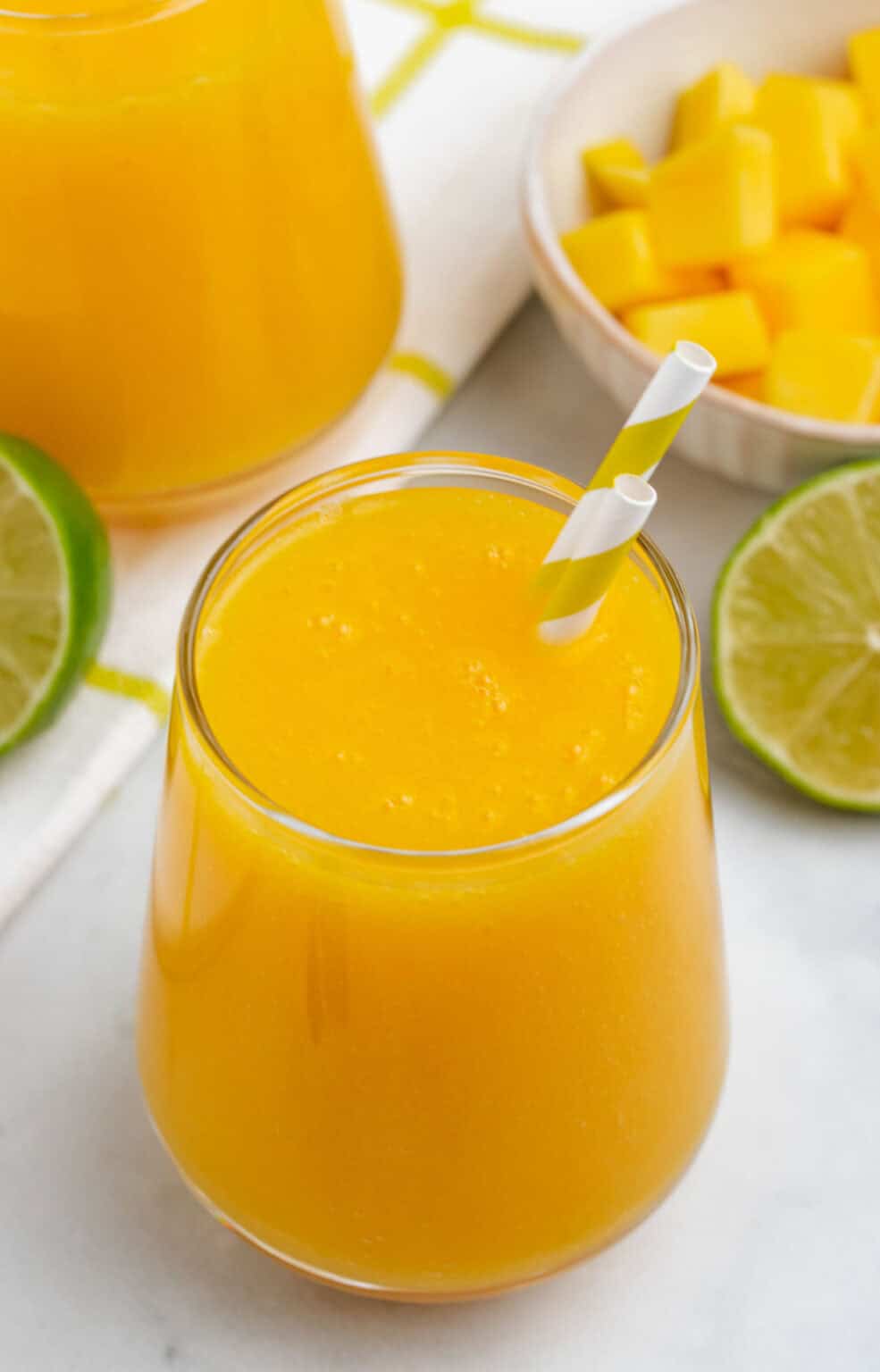 Easy Mango Water - Three Little Chickpeas