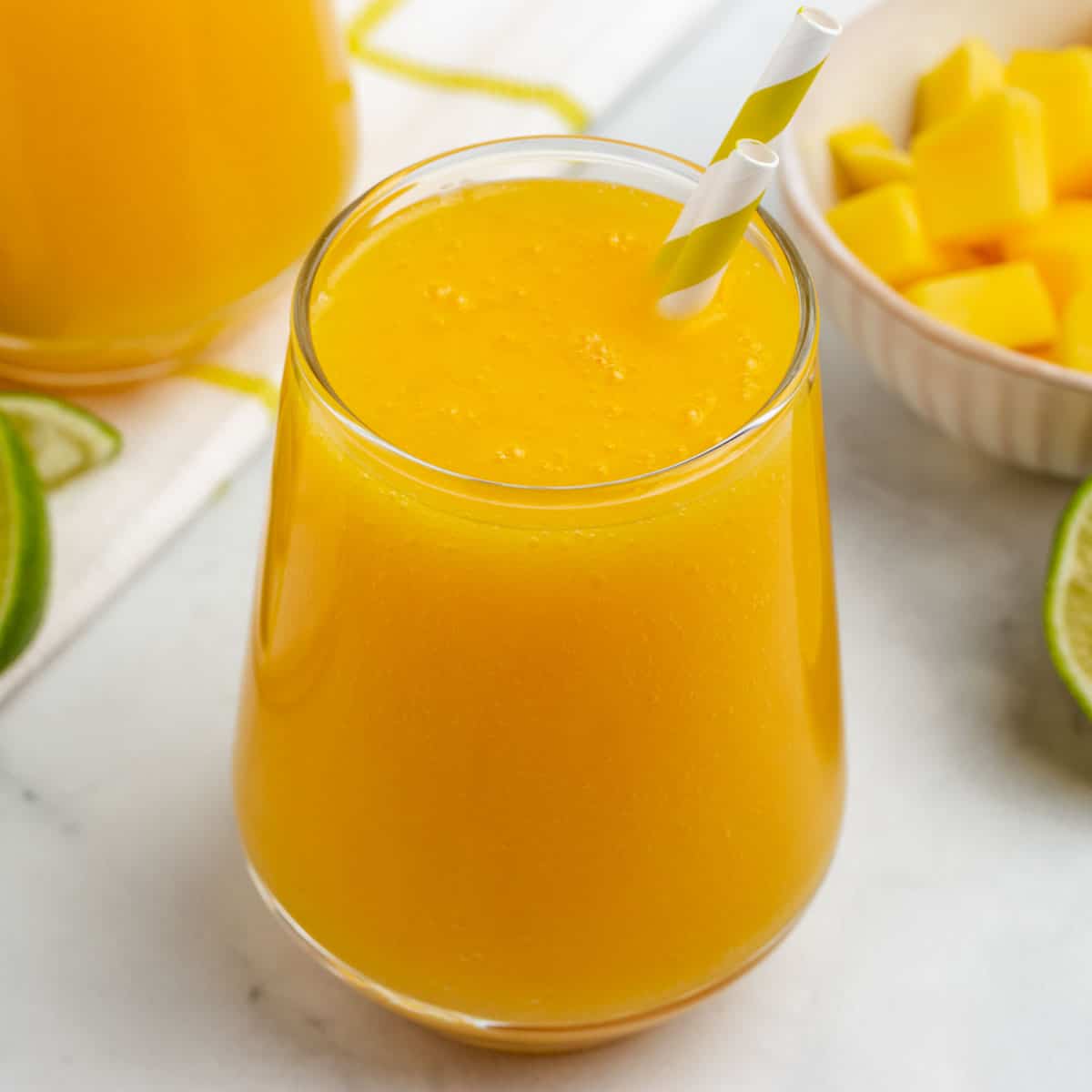 Easy Mango Water - Three Little Chickpeas