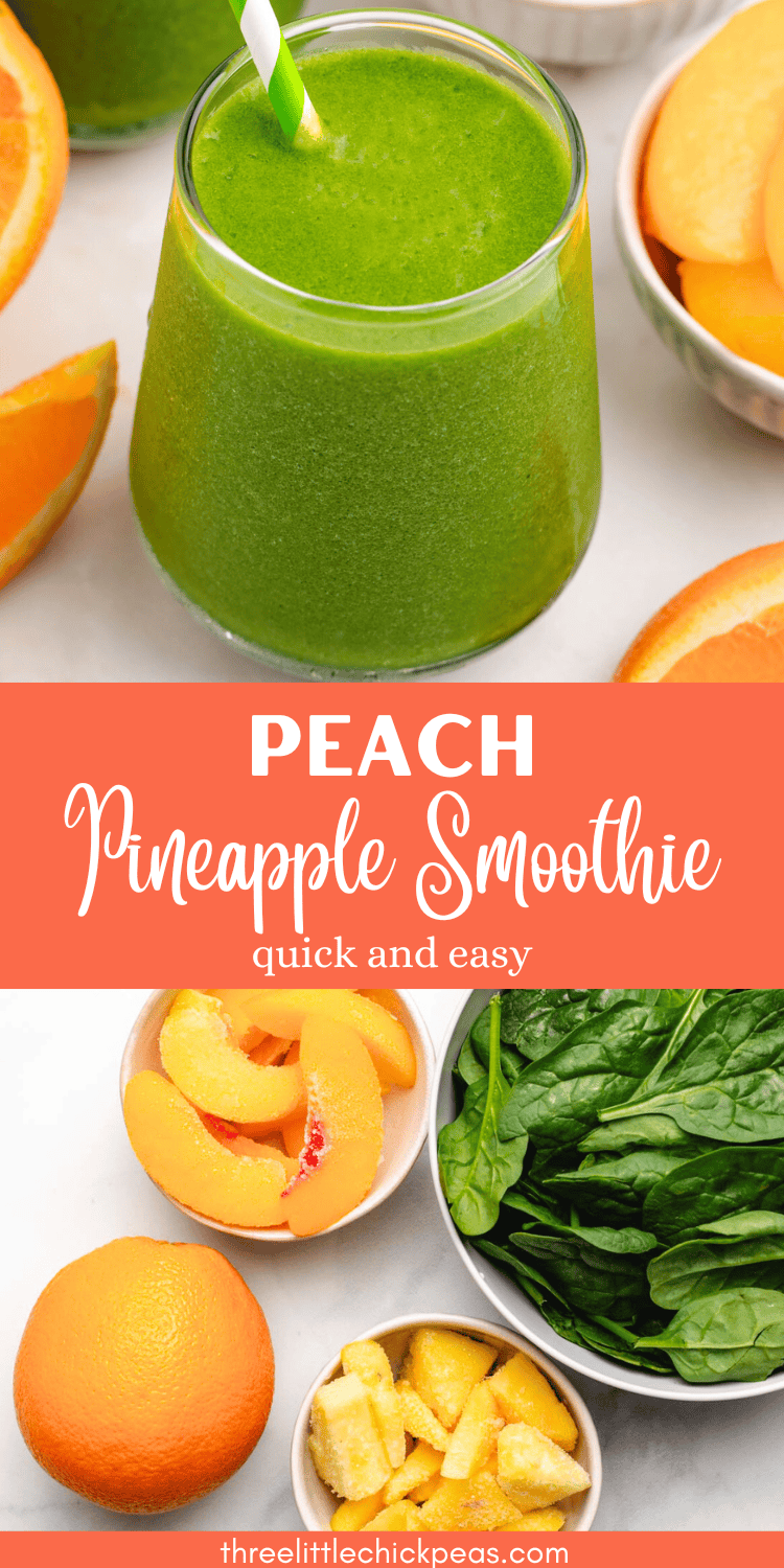 Kiwi Mango Smoothie - Three Little Chickpeas
