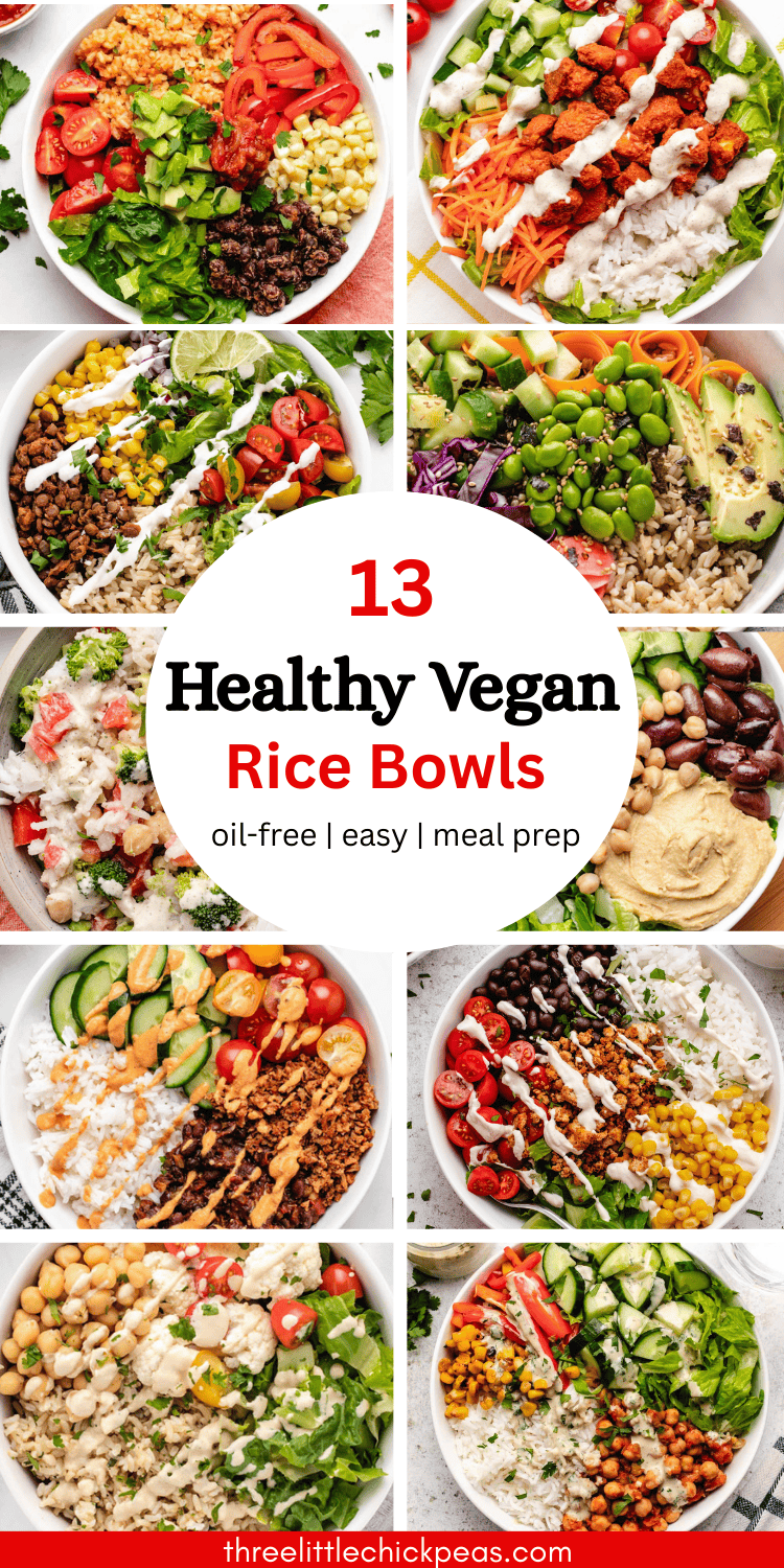 13 Vegan Rice Bowl Recipes - Three Little Chickpeas