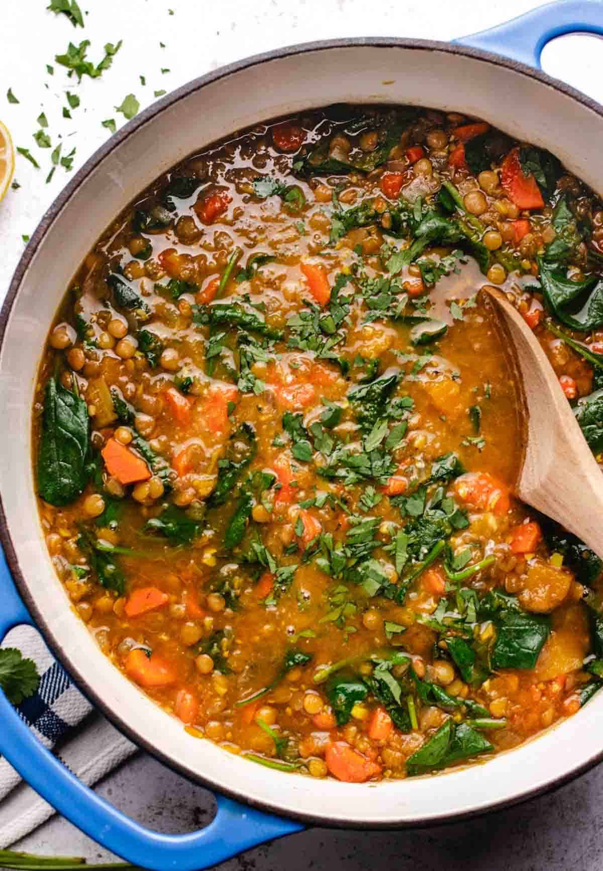 Carrot Butternut Squash Soup - Three Little Chickpeas